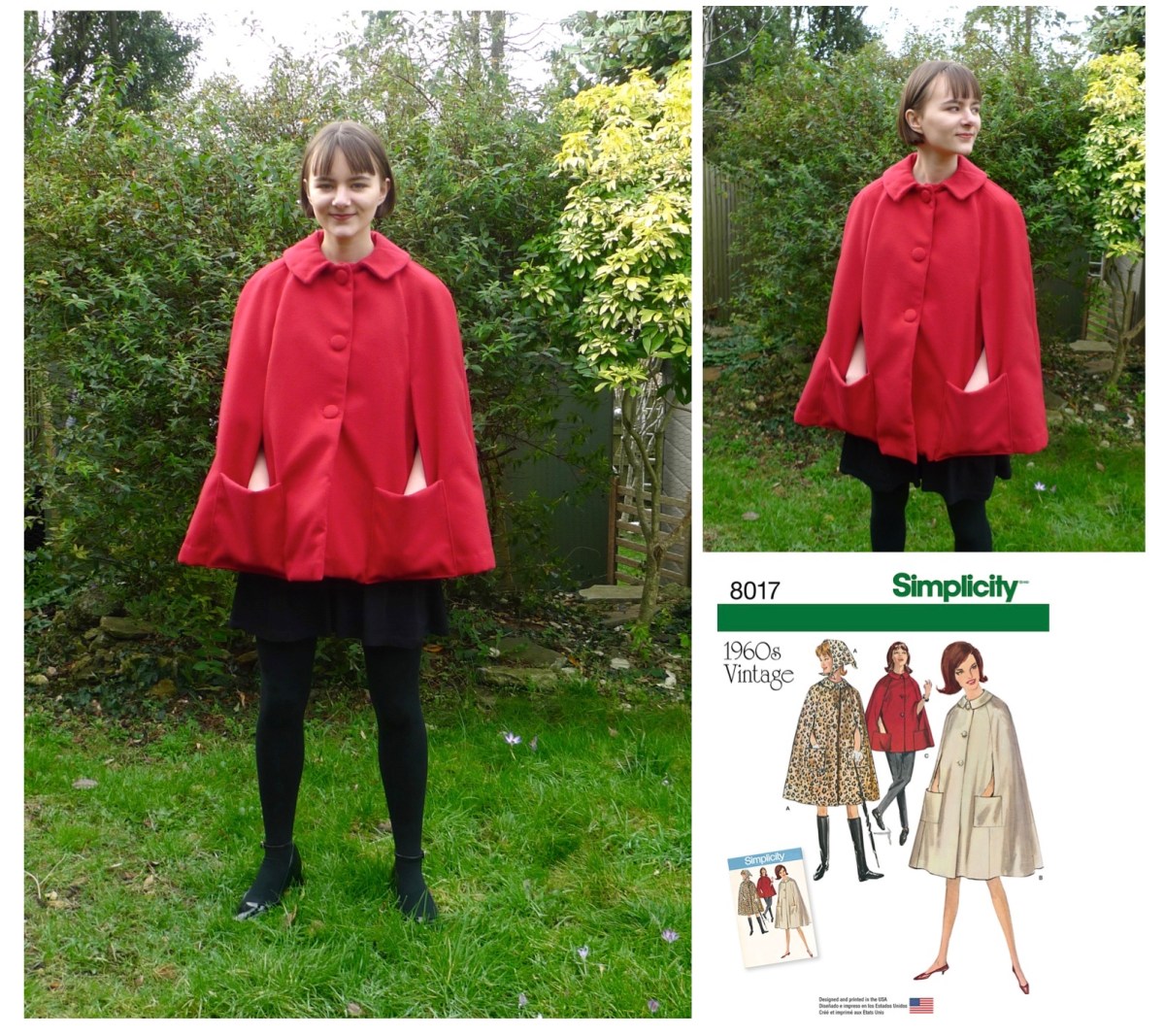 1960s Cape (Simplicity 8017 pattern review) – oolong stitches